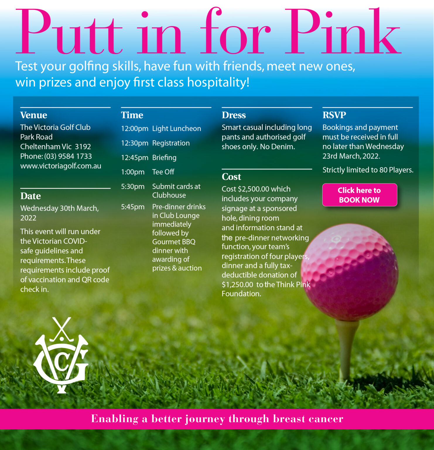 Putt in for Pink 2022 - Think Pink Foundation